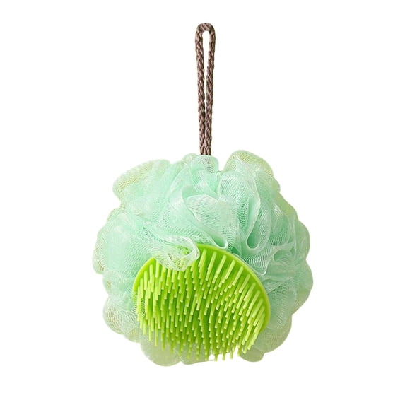 WUYVCG Under $5 Large 2 in 1 Loofah with Scalp Massage Comb Soft Shower ...