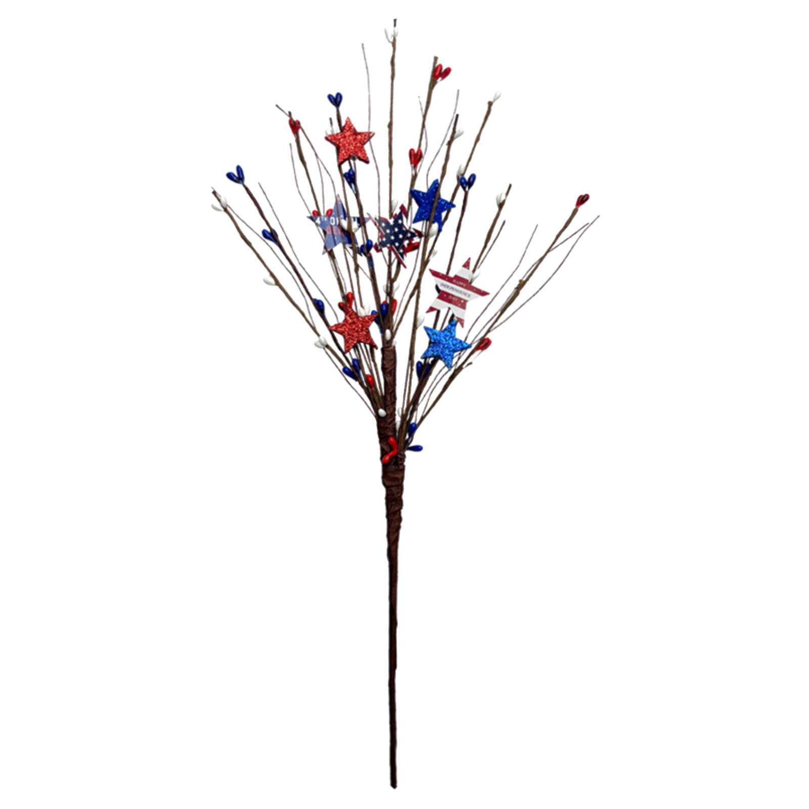 WUYVCG Under $5 Patriotic Artificial Berry Stem Picks White Blue And ...