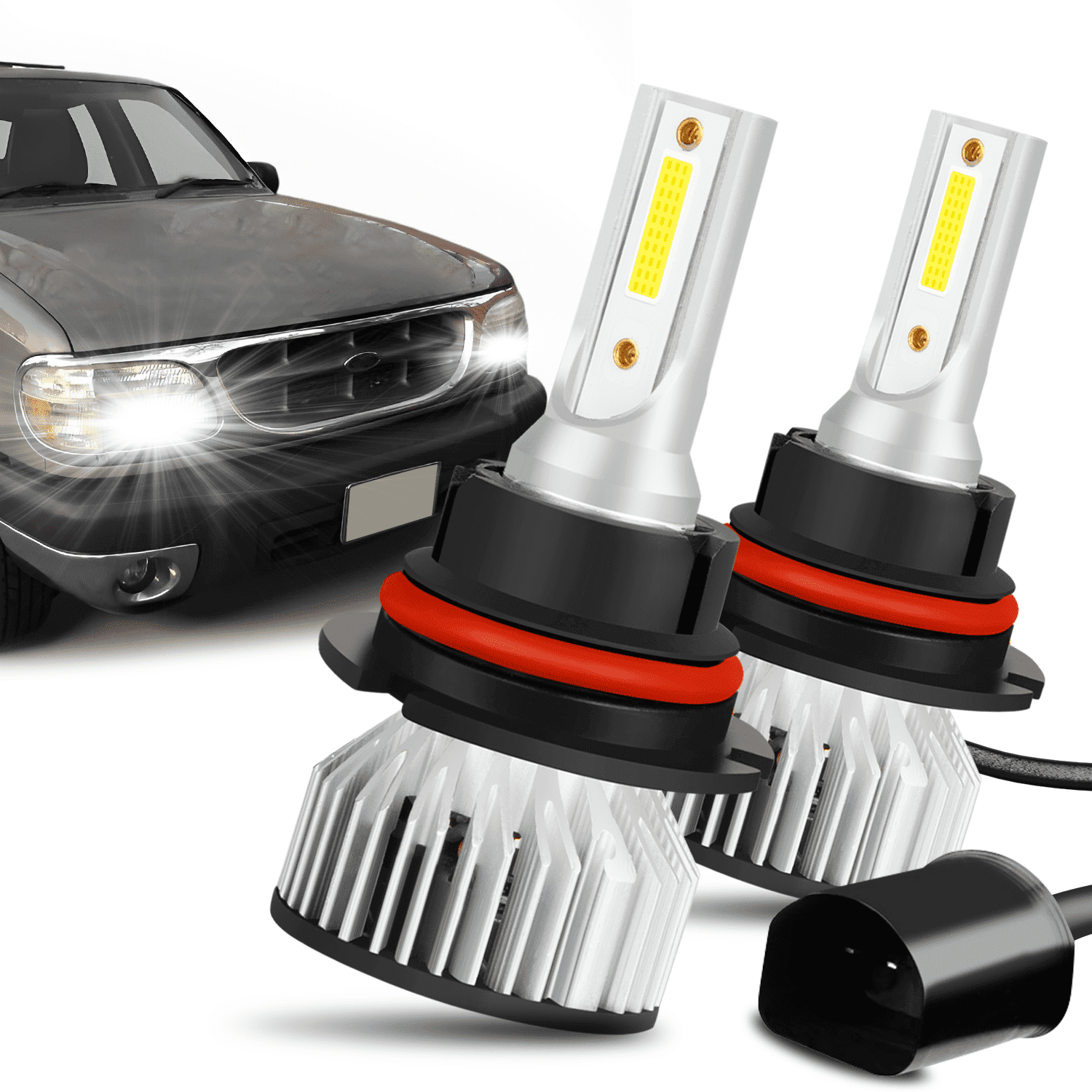 WVKVII 7200LM Fit for 1995-2001 Ford Explorer LED Headlight Bulbs - Low ...