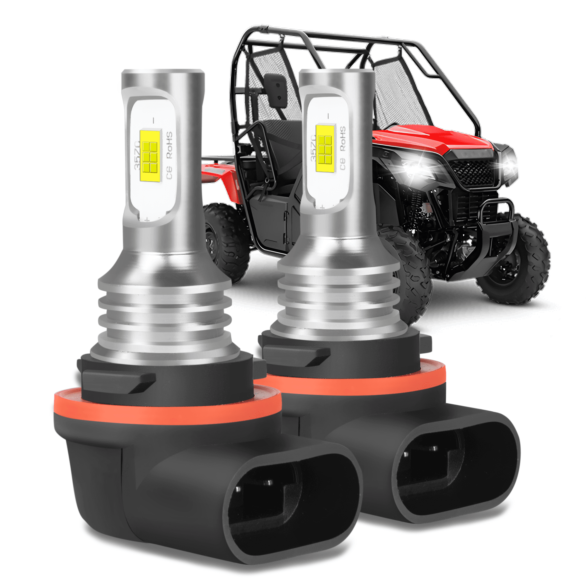 WVKVII For Honda Pioneer 500 700 LED Bulbs 2014-2021 Headlights Lights ...