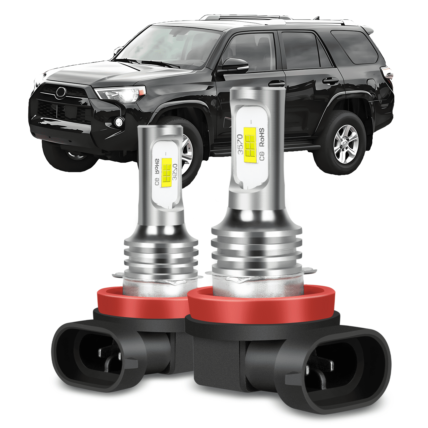 WVKVII H11 LED Headlight Bulbs Low Beam for Toyota 4Runner 2010 2011 ...