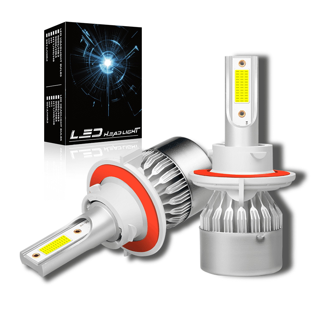 WVKVII H13 9008 LED Headlight Bulb High Low Beam 6000K White ...