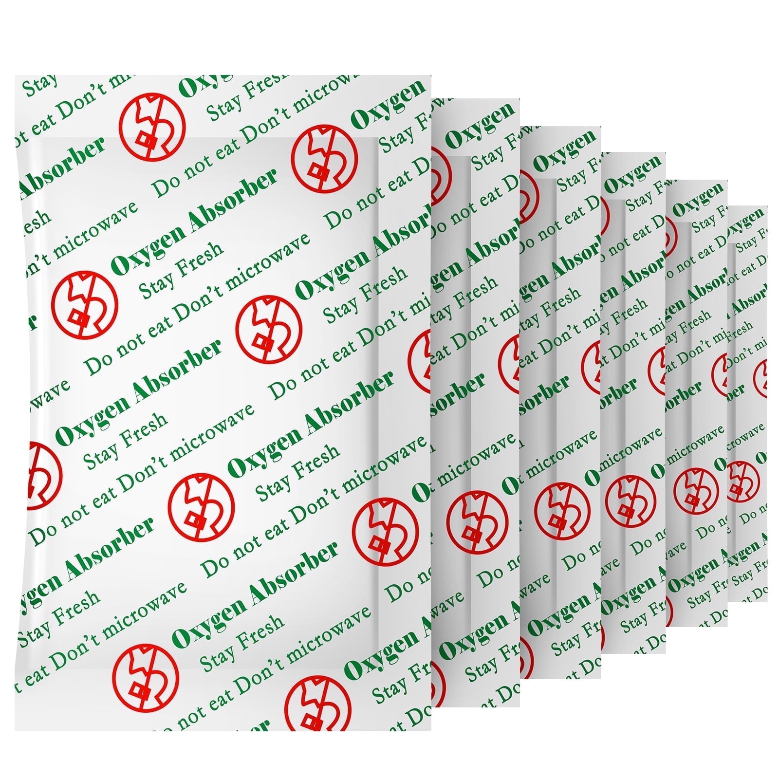 WVacFre 100CC(100-Pack) Food Grade Moisture Oxygen Absorber Packets for ...