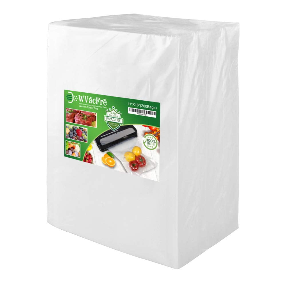 WVacFre 200 Quart Size 8x12Inch Vacuum Sealer Freezer Bags with ...