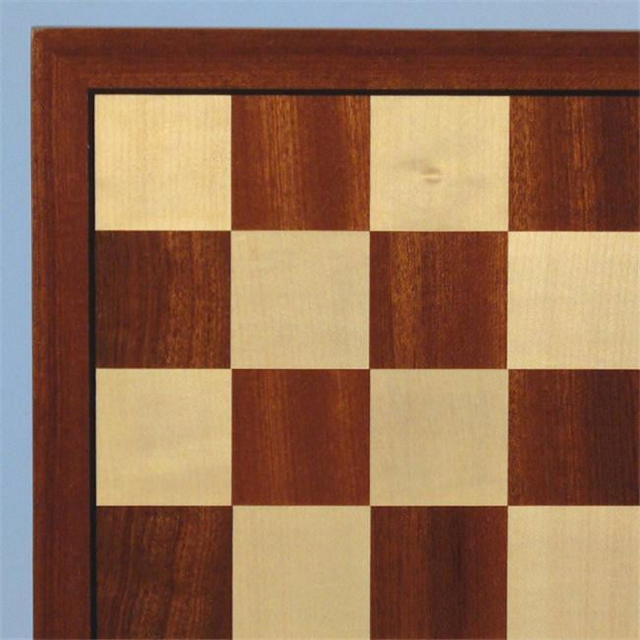 WW Chess 45400SM 15 in. Sapele and Maple Wooden Veneer Chess Board ...