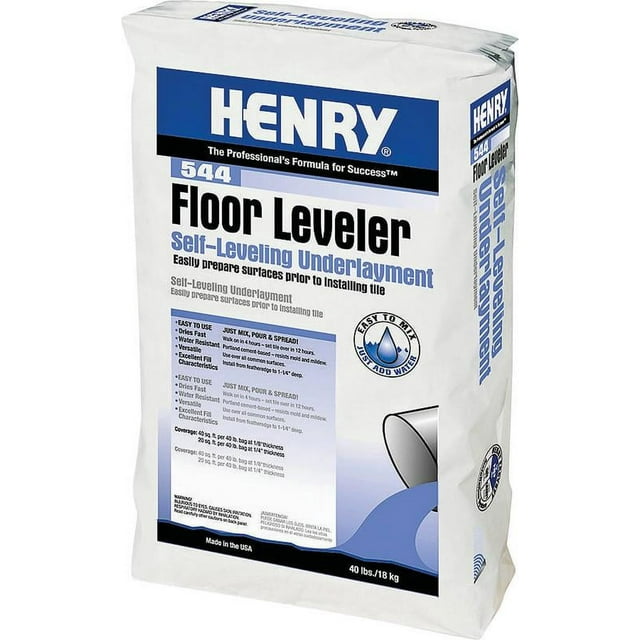 Henry 544 Floor Leveler, Gray Self-Leveling Compound 40 lb Water ...