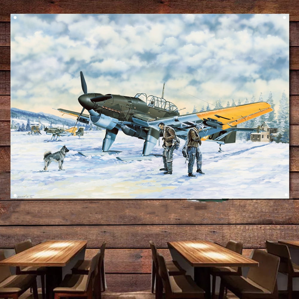 WW II German Ju 87B-2 U4 Stuka Fighter Poster Wall Chart - 38" x 57 ...