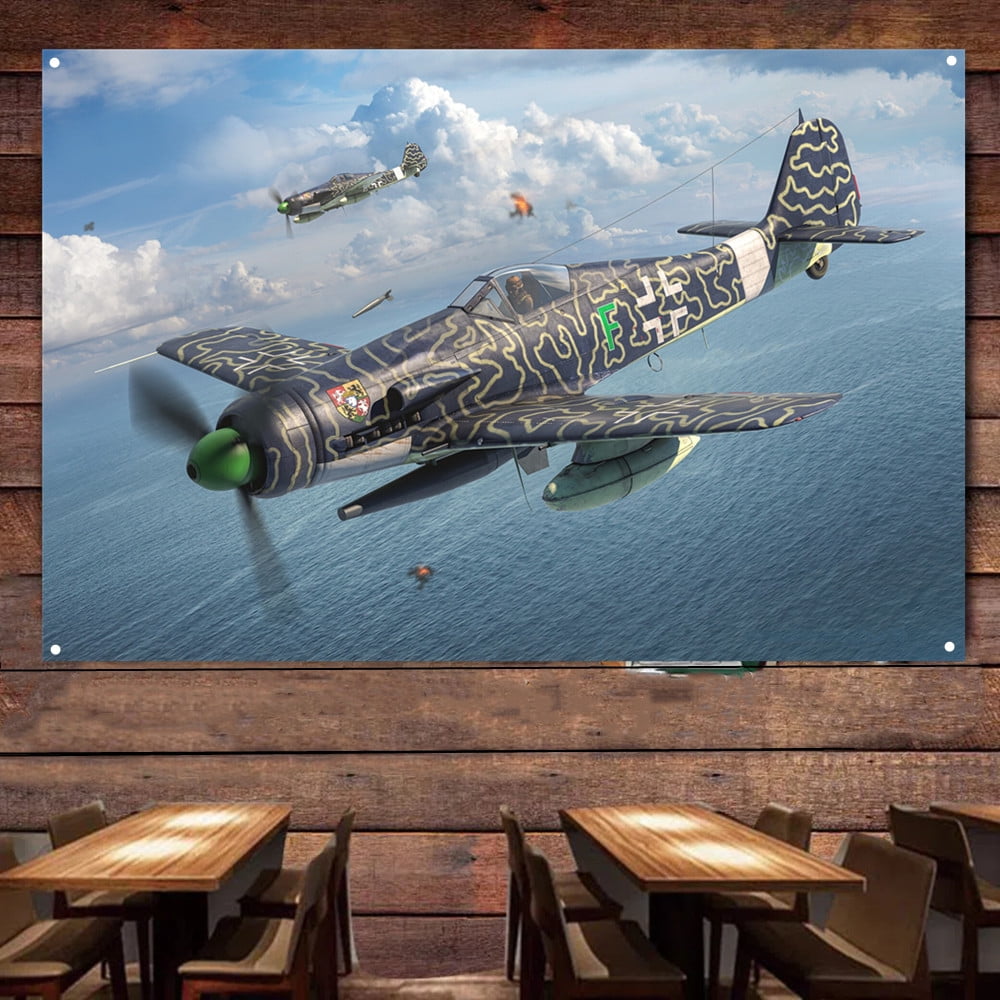 WW II Germany Fw 190D-15 Torpedo Bomber Fighter Jet Poster and Canvas ...