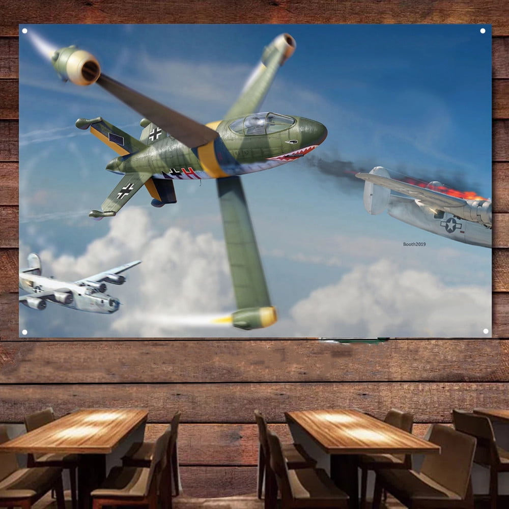 WW II Germany Triebflugel Fighter Jet Tapestry Wall Art - 38" x 57 ...