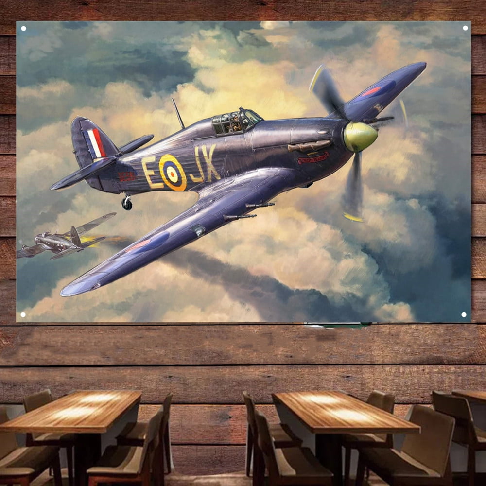 WW II Hurricane Mk.IIC Attack Aircraft Fighter Posters and Prints ...