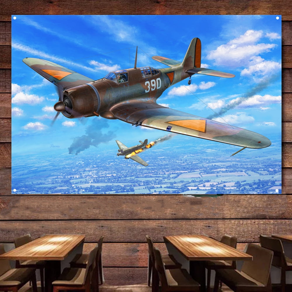 WW II US DB-8A 3N Fighter Jet Poster Wall Charts - Aviation Military ...