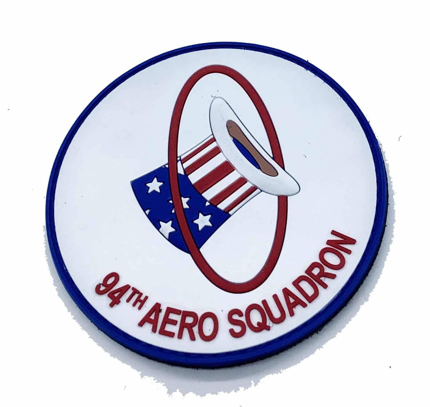 WW1 94th Aero Squadron Hat in the Ring PVC Patch – With Hook and Loop ...