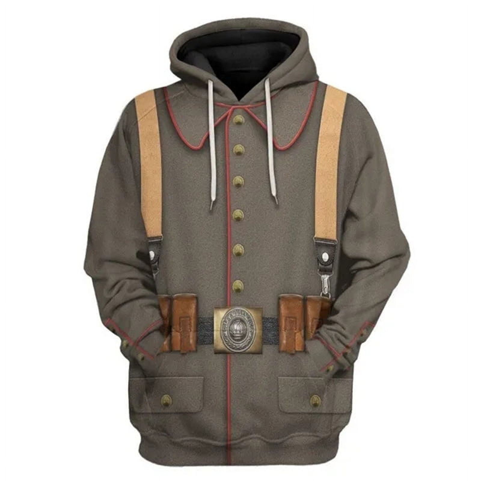 WW1 German Solider Uniform Pullover Hoodies Cosplay Hoody Men Clothing ...