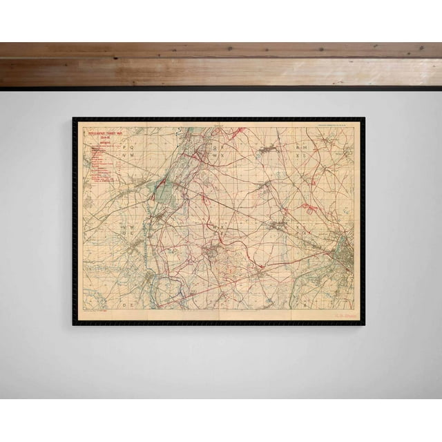 WW1 Western Front • Sailly [Cambrai] Intelligence Target Map • 1918 ...