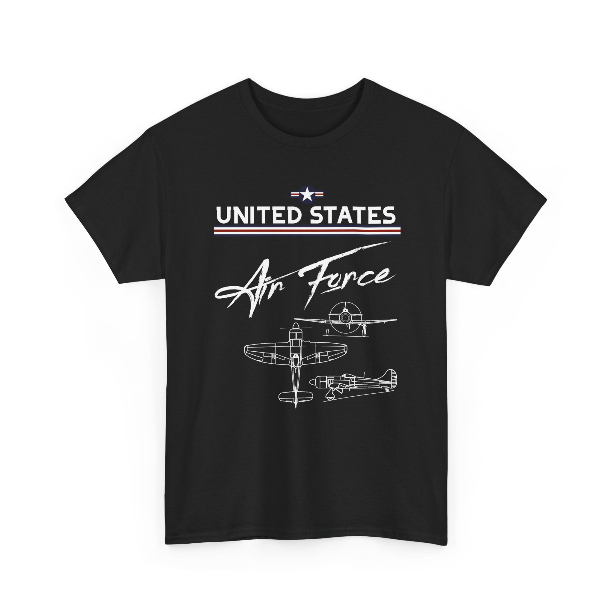 WW2 Air Force T-Shirt | Vintage Veteran Aviator Military Heritage Tee ...