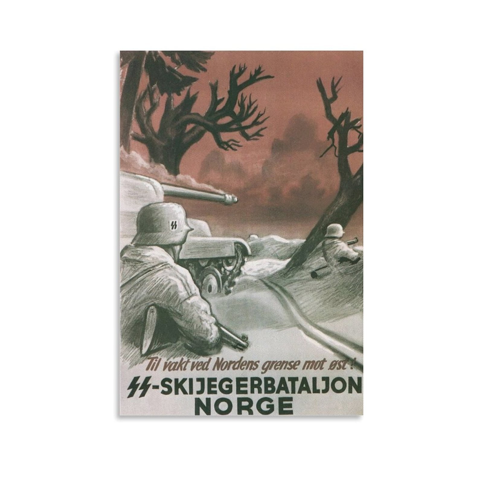 WW2 German Soldier Poster Wall Art Canvas Aesthetic Music And Movies ...