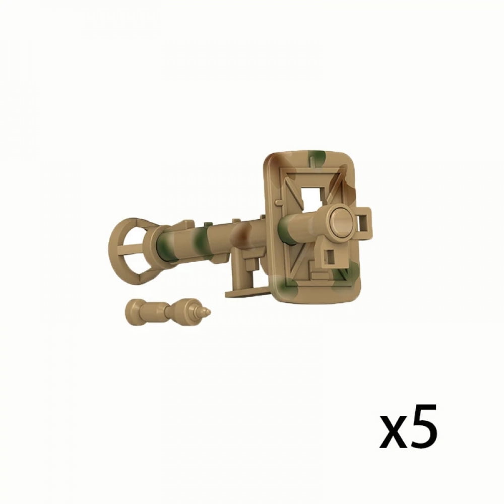 WW2 MOC Military Battlefield Ruins Weapons Fortress Blockhouse Model ...