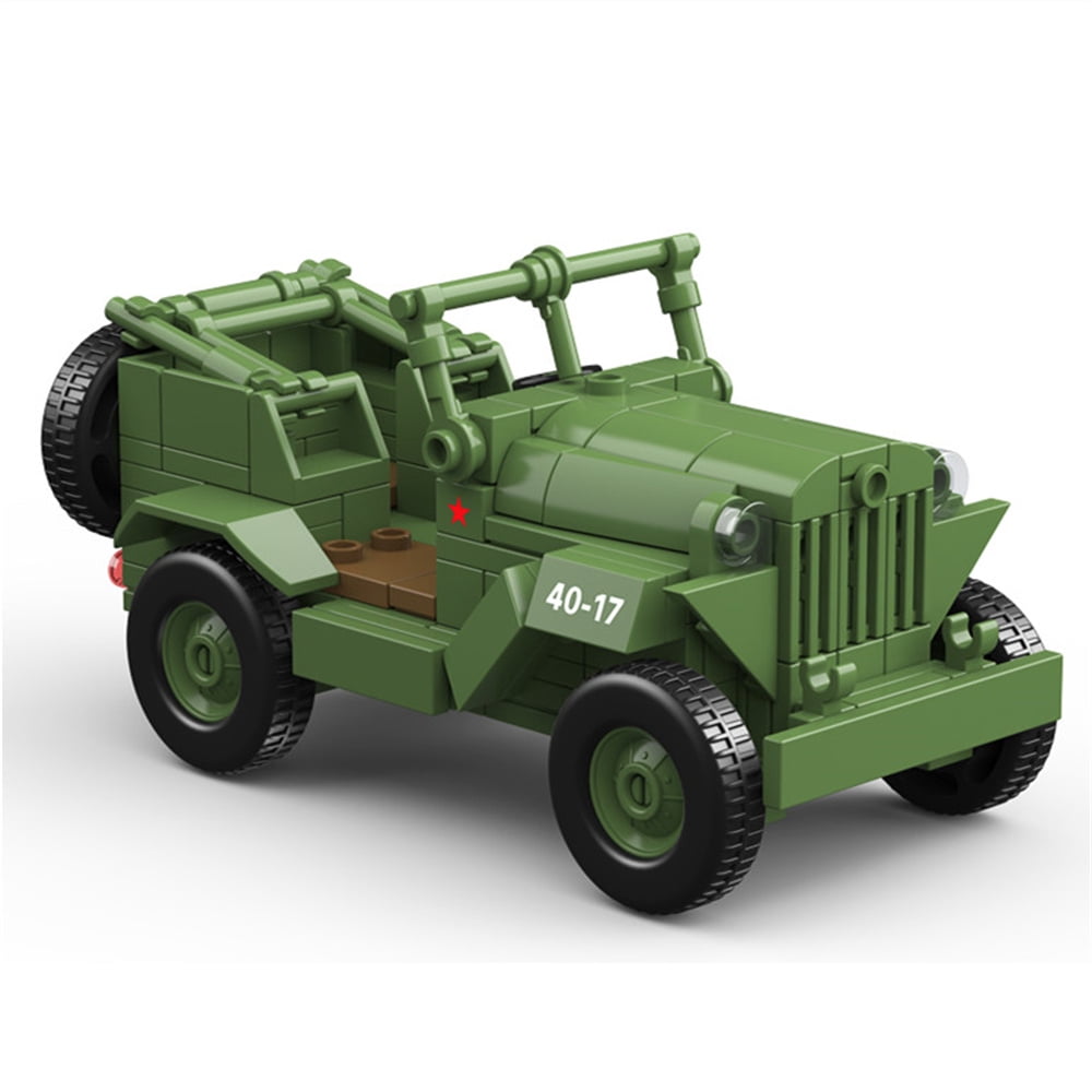 WW2 Military Army Soldiers World War 2 Armored Vehicle Model MOC DIY ...