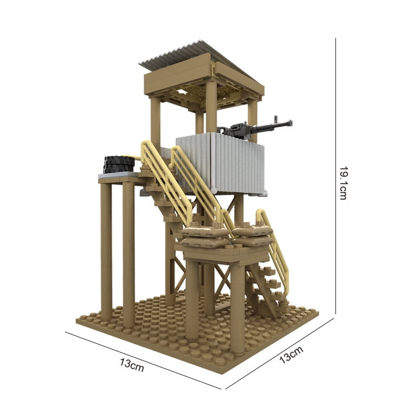 WW2 Military Army Soldiers World War 2 Observation Tower Sentry Scene ...