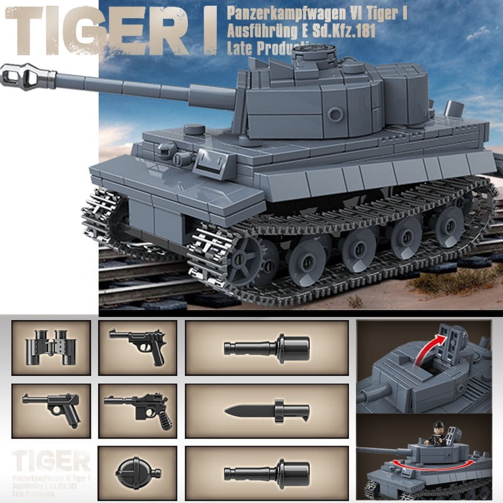 WW2 Military Classic Model Tiger Leopard KV-1 KV-2 IS-2 Heavy Tank ...