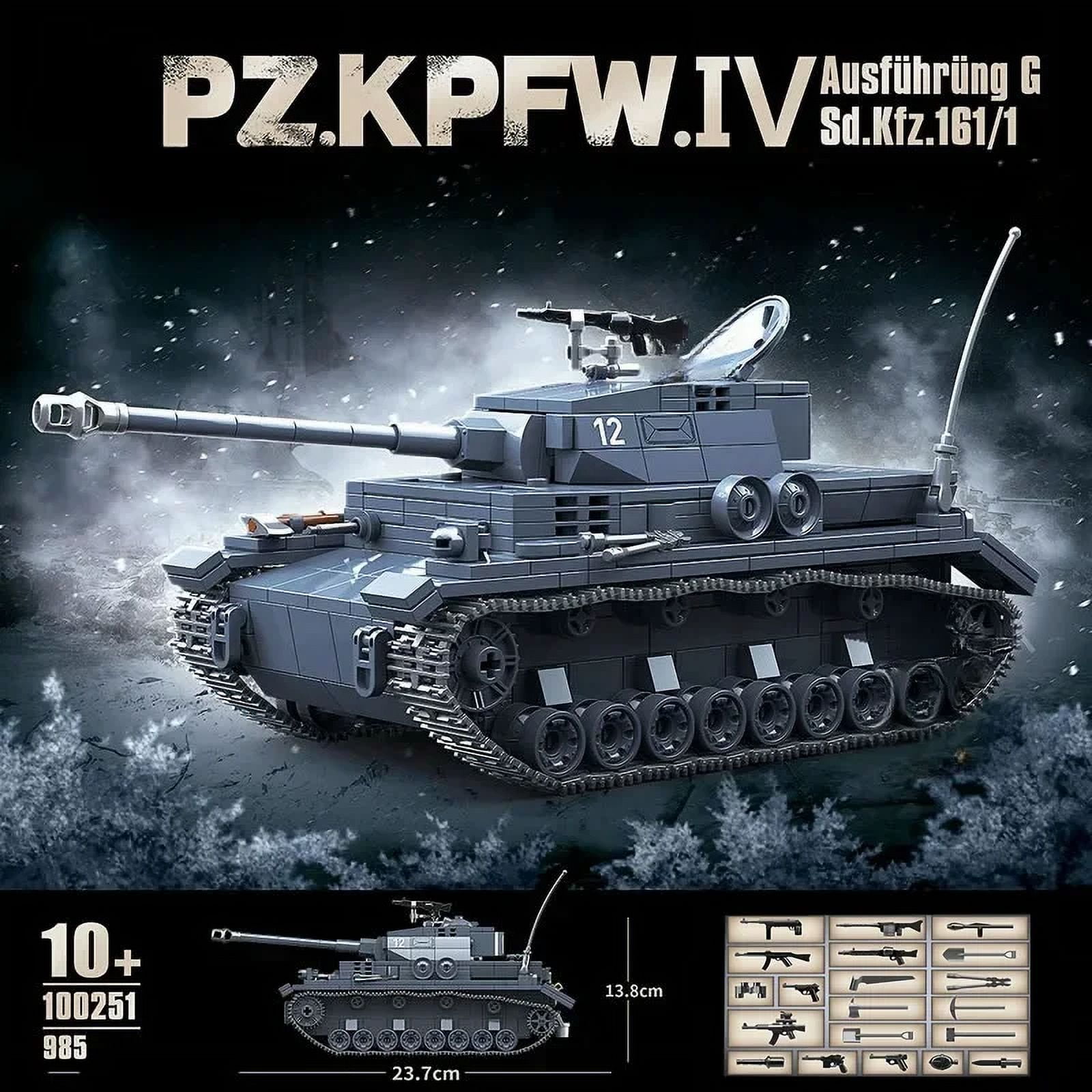 WW2 Military Classic Model Tiger Leopard KV-1 KV-2 IS-2 Heavy Tank ...