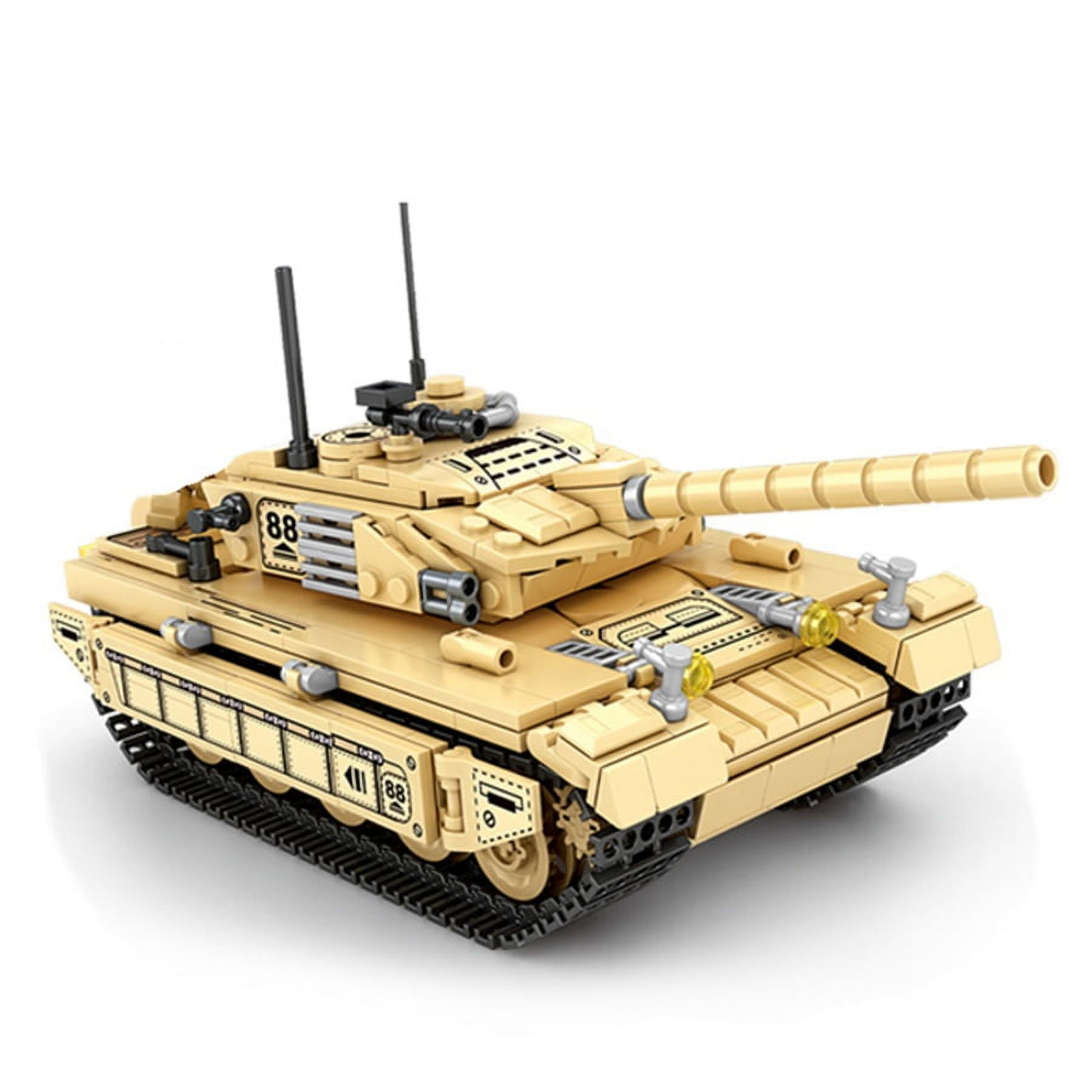 WW2 Military Tank Model Building Blocks Set - T-85 Type99 Main Battle Tanks Truck With Soldiers ...