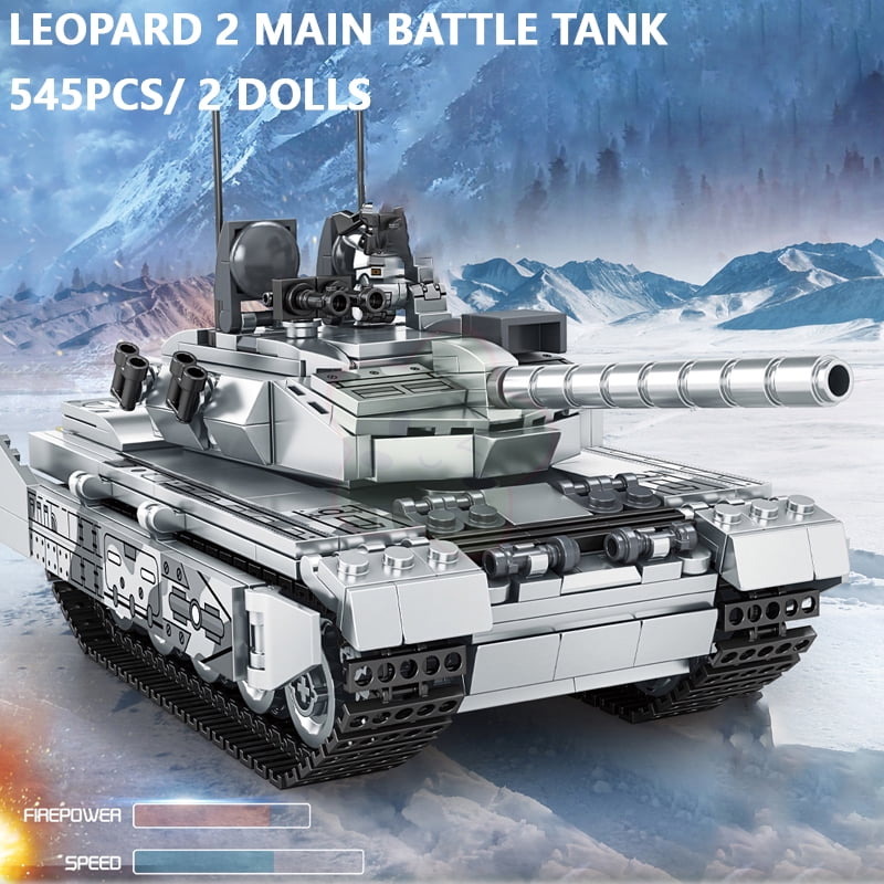 WW2 Military Tanks Building Blocks Movable Structure T34 T38 DF-21 ...