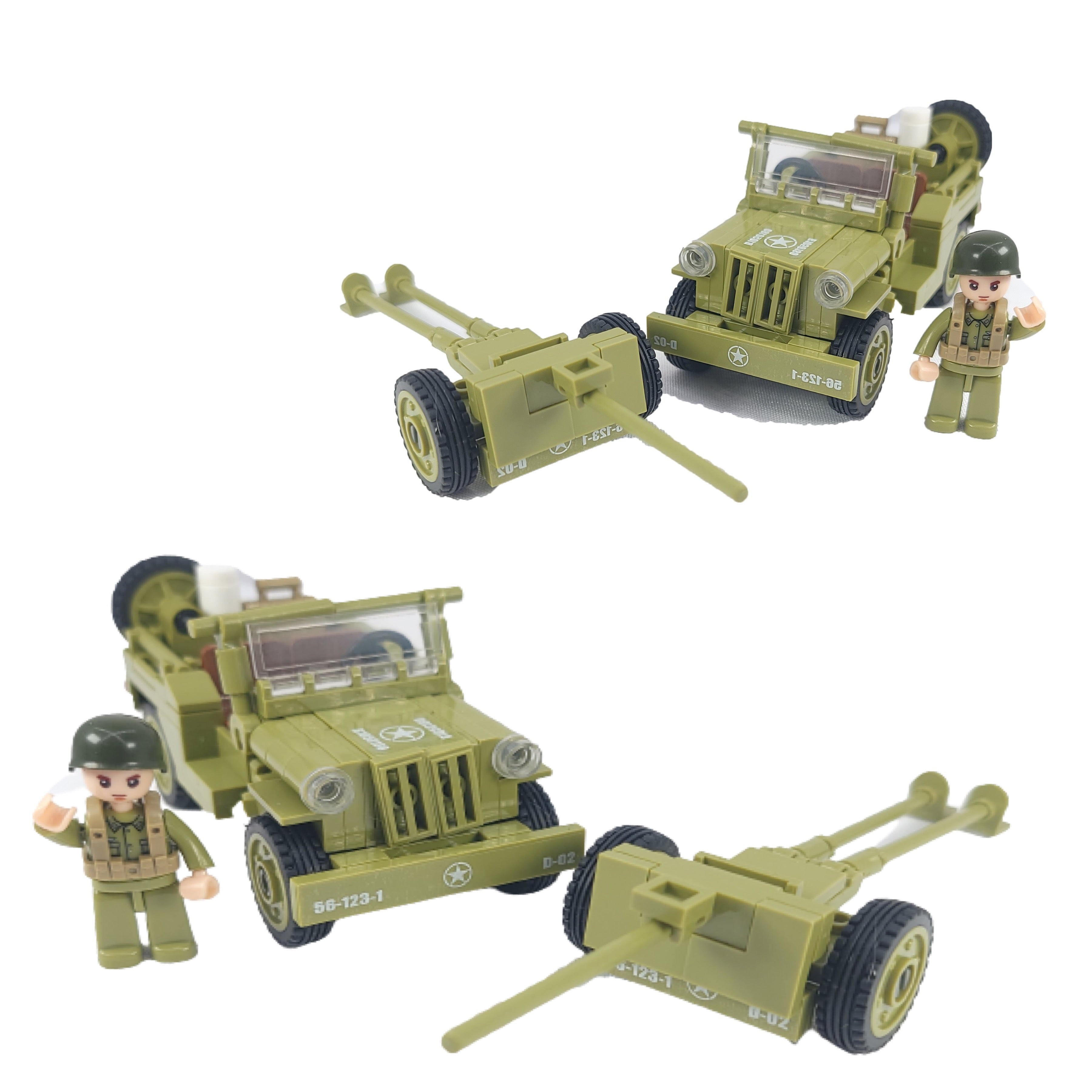 General Jim's Toys - Military Willy's Vehicle Truck Building Blocks Toy ...