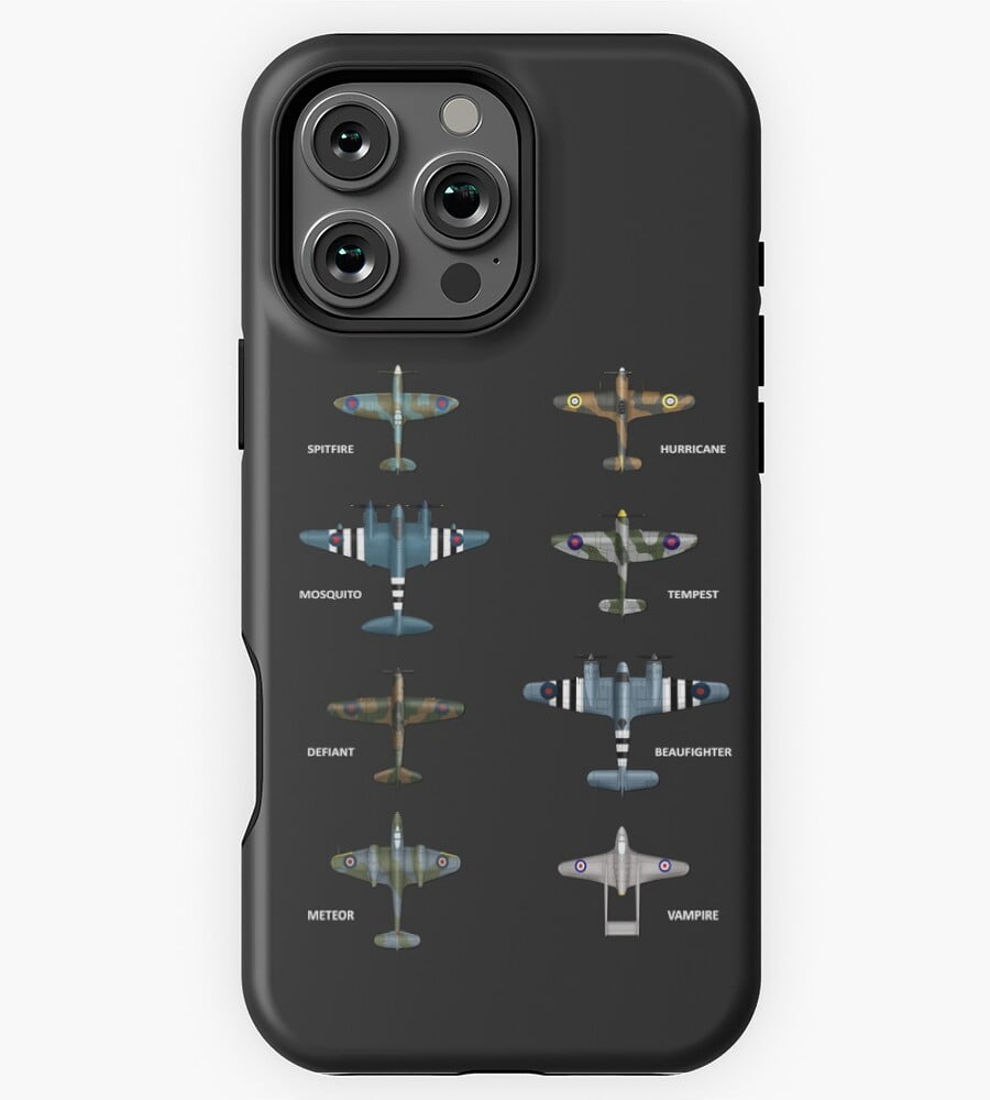 WW2 RAF Fighter Aircraft GA495 Phone Case for iPhone 11 to 17 Pro Max ...