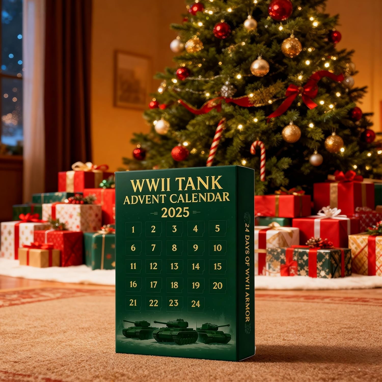 WW2 Tank Advent Calendars 2025, 24 Days WW2 Iconic Tank Ornaments ...