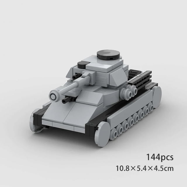 WW2 Tank Military Armored Vehicle Building Blocks Moc 3D Plastic Model ...