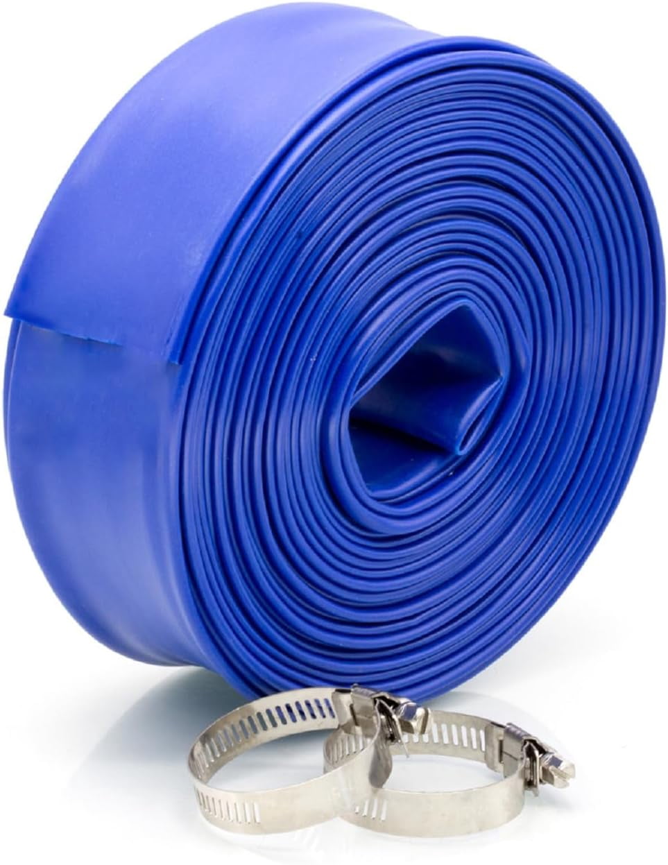 WWD POOL 1-1/2" x 50' Heavy Duty Swimming Pool Backwash Hose with Clamp ...