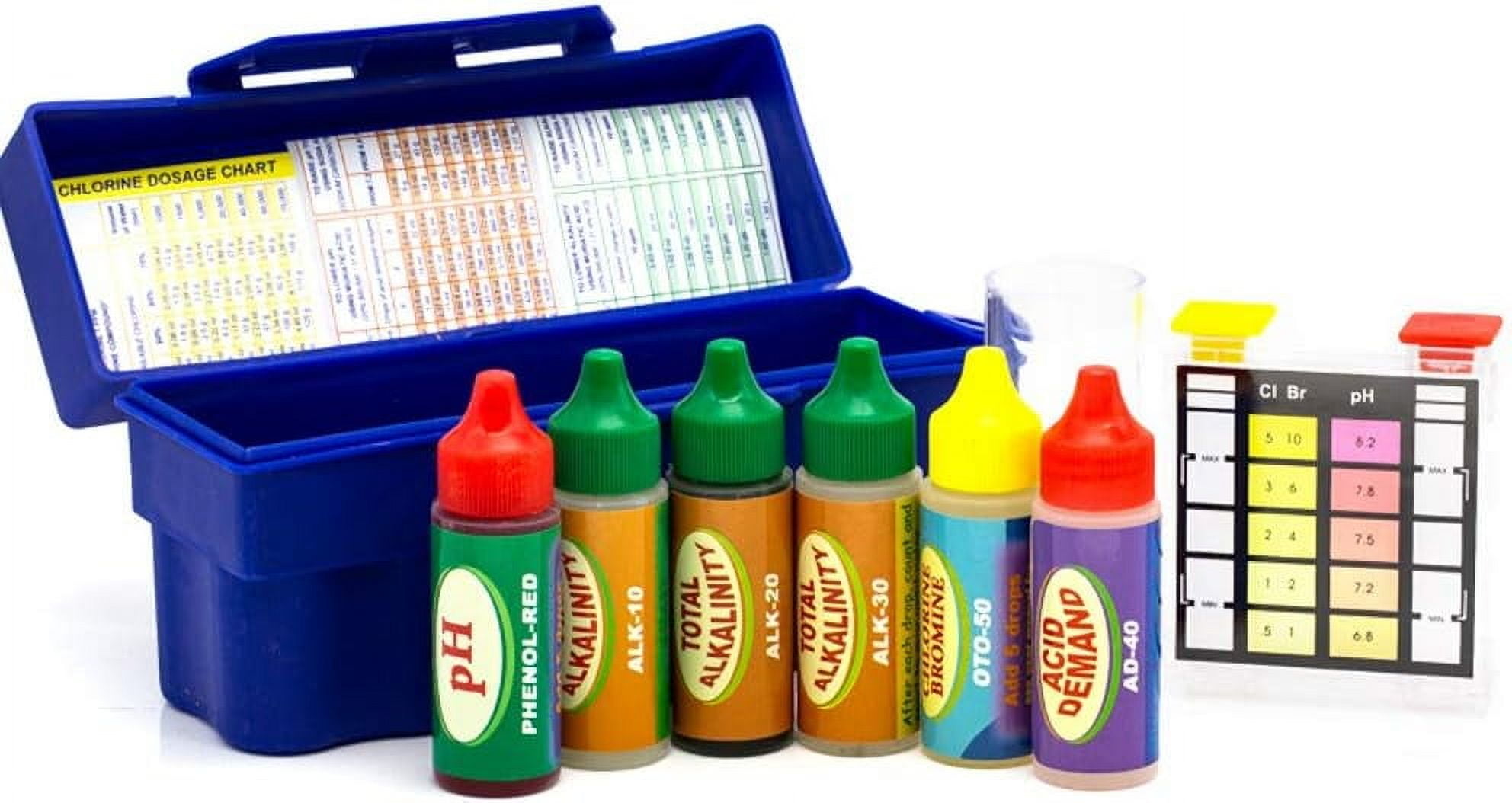 WWD POOL Swimming Pool Spa Water Chemical Test Kit for Chlorine and Ph ...