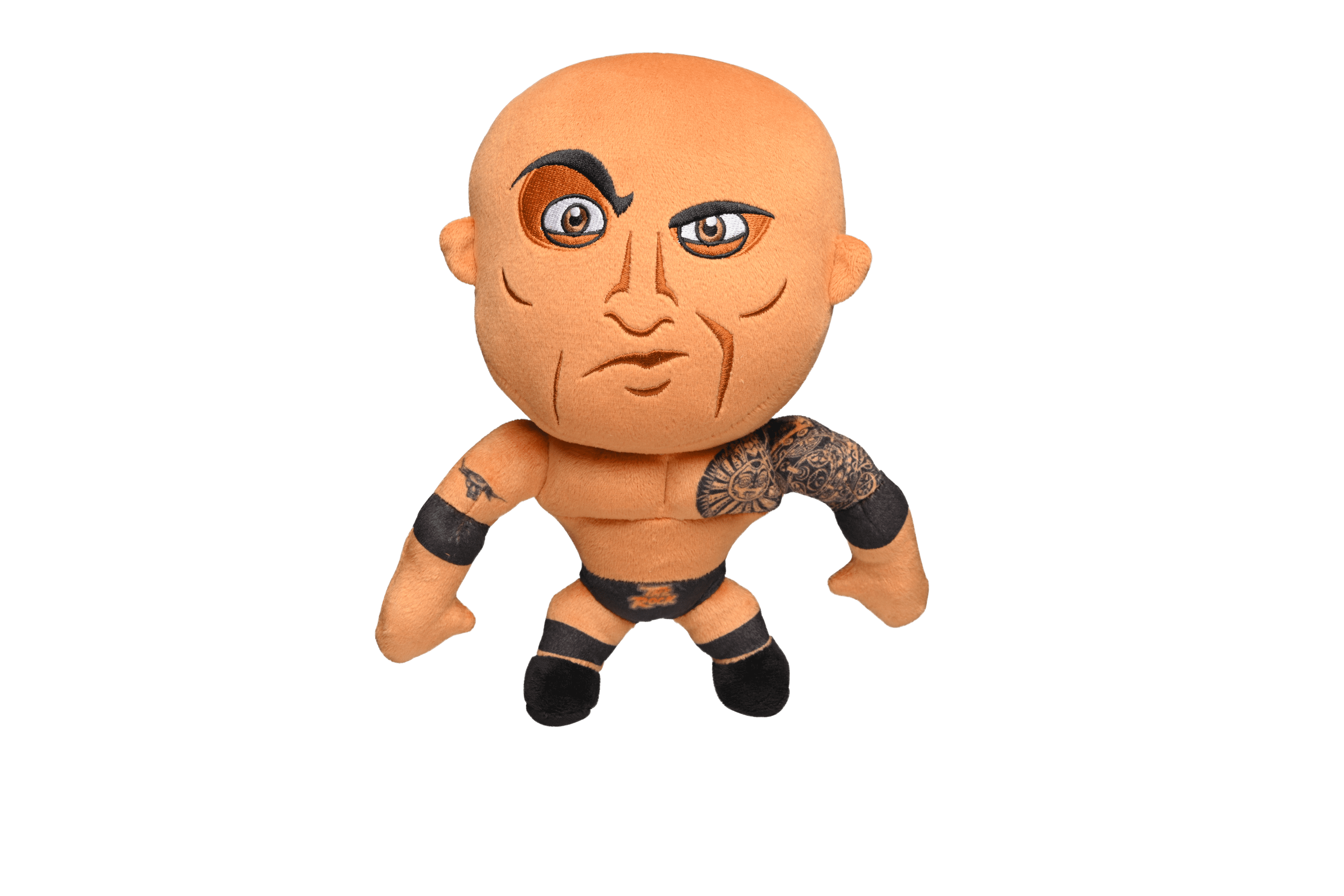 WWE 9" Plush Classic The Rock Stuffed Action Figure, Children Ages 3 ...