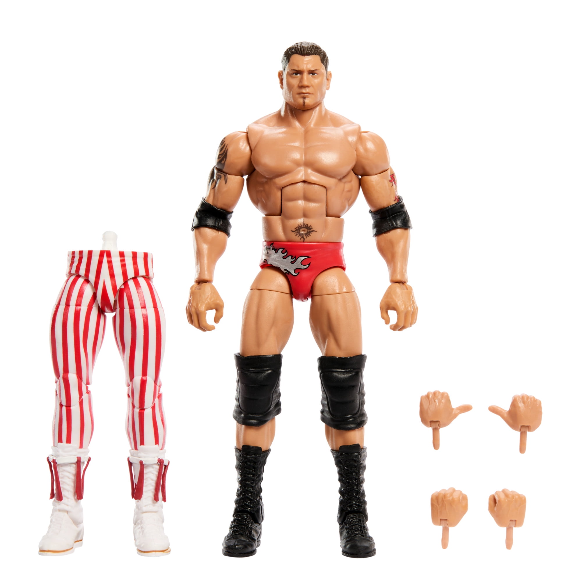 WWE Elite Collection Royal Rumble Batista Action Figure with Wrestler Toys Build-A-Figure ...