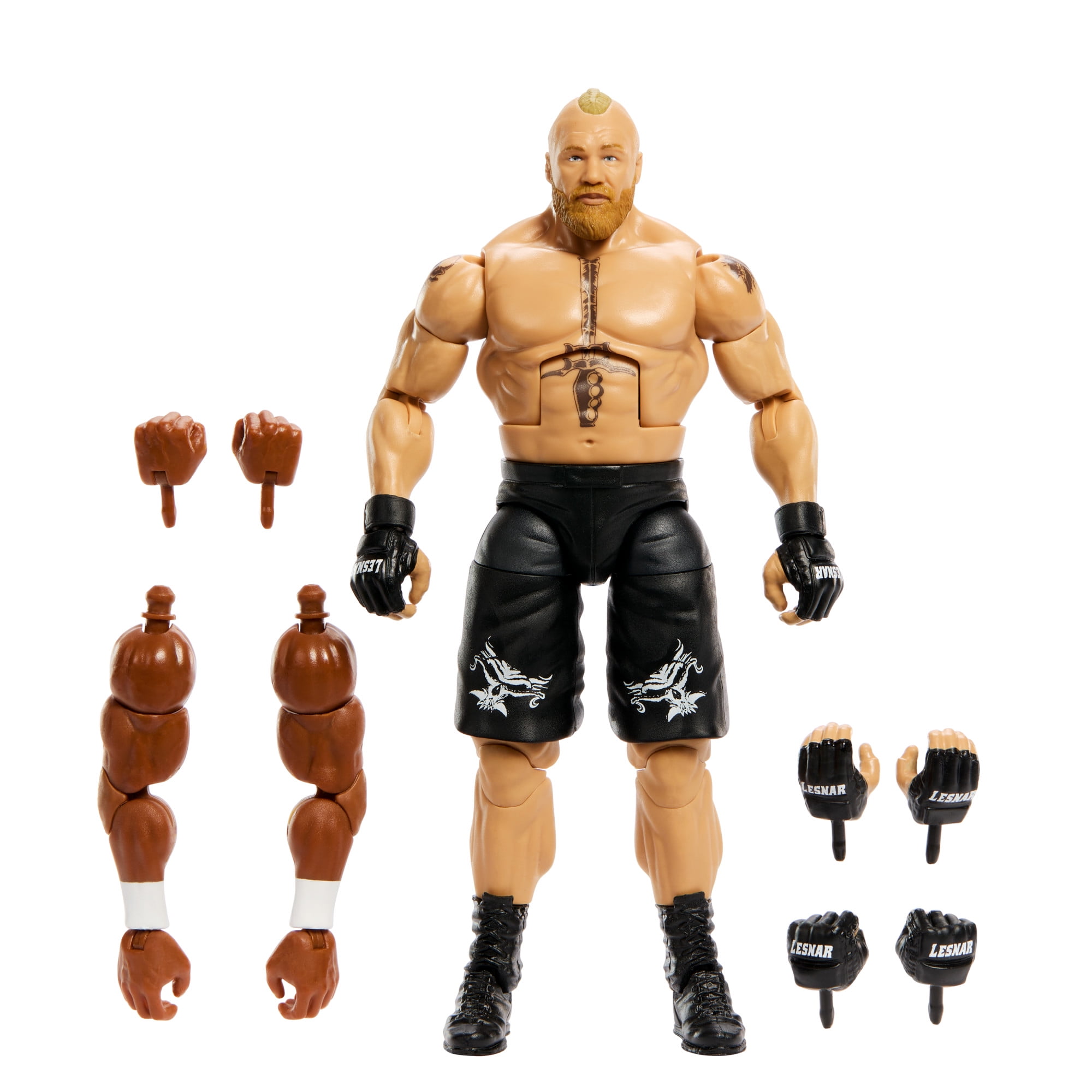 WWE Action Figure Elite Collection Royal Rumble Brock Lesnar with Build ...