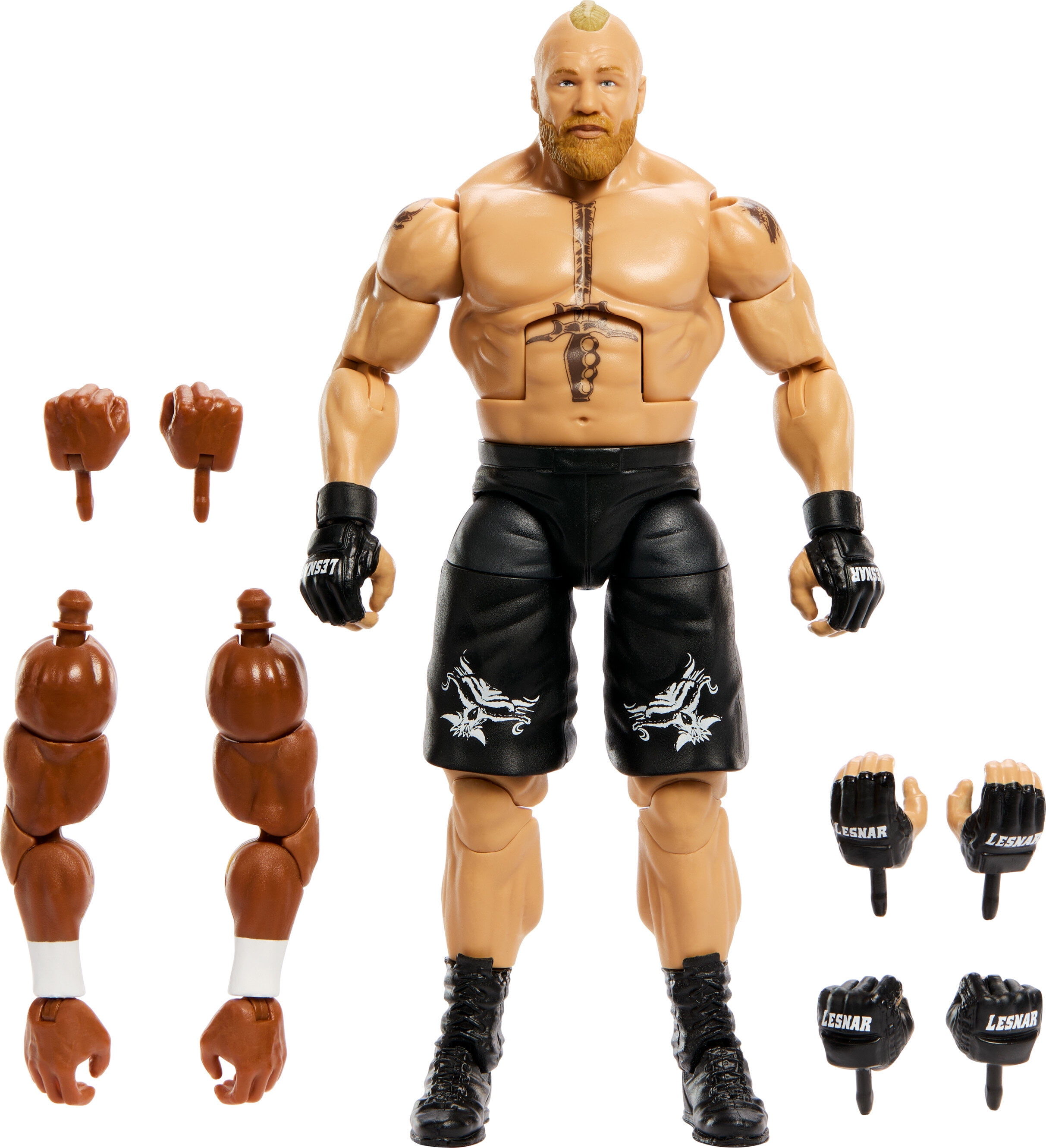 WWE Action Figure Elite Collection Royal Rumble Brock Lesnar with Build-A-Figure - Walmart.com