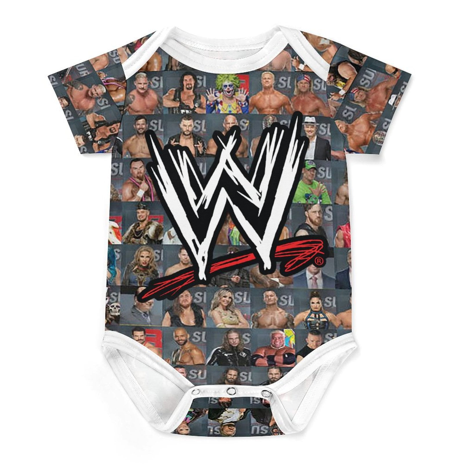 WWE Baby Bodysuit Boy Girl Clothes Soft Newborn Infant Outfit Short ...