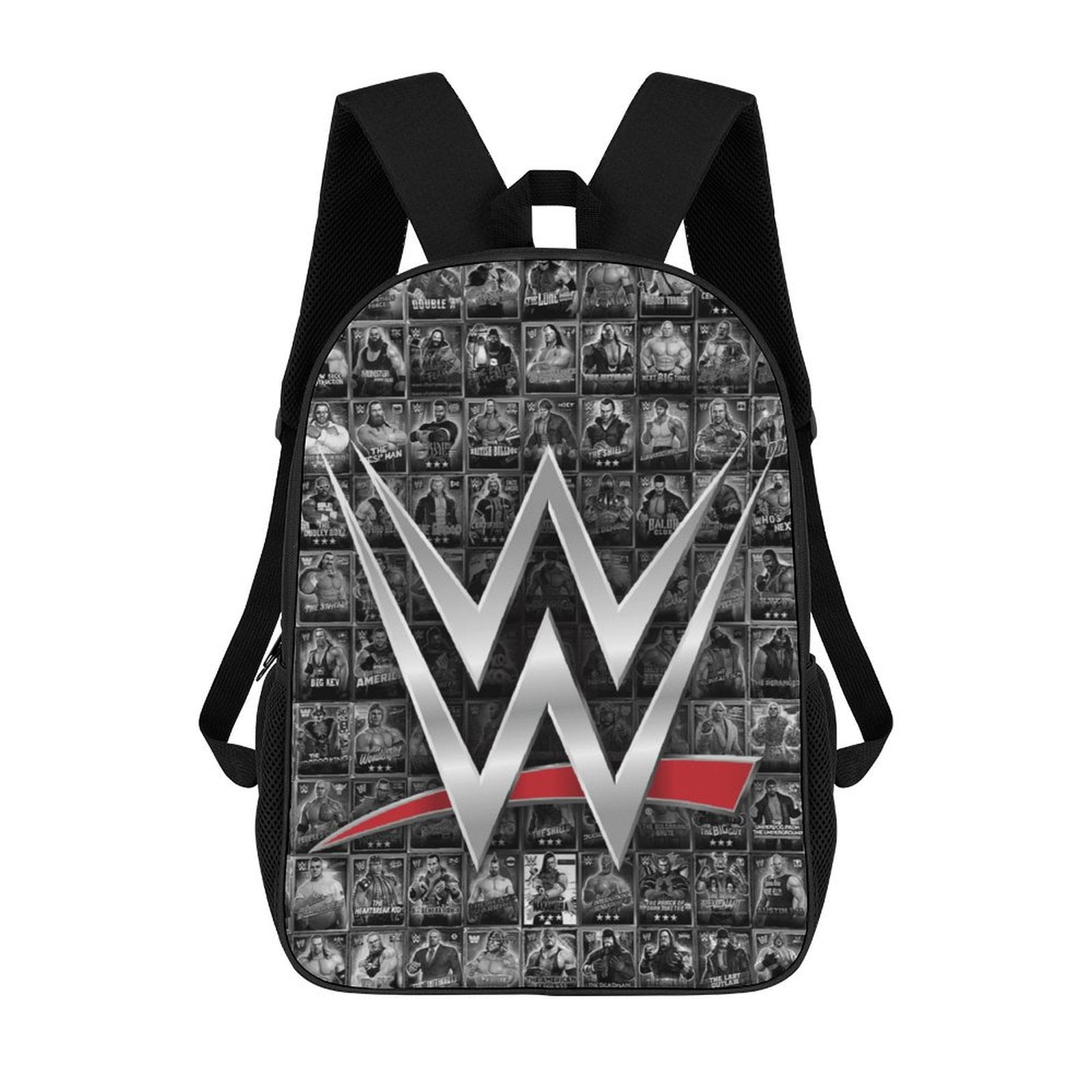 WWE Backpack 17 Inch Bookbag Casual Daypack Travel Backpacks for Work ...