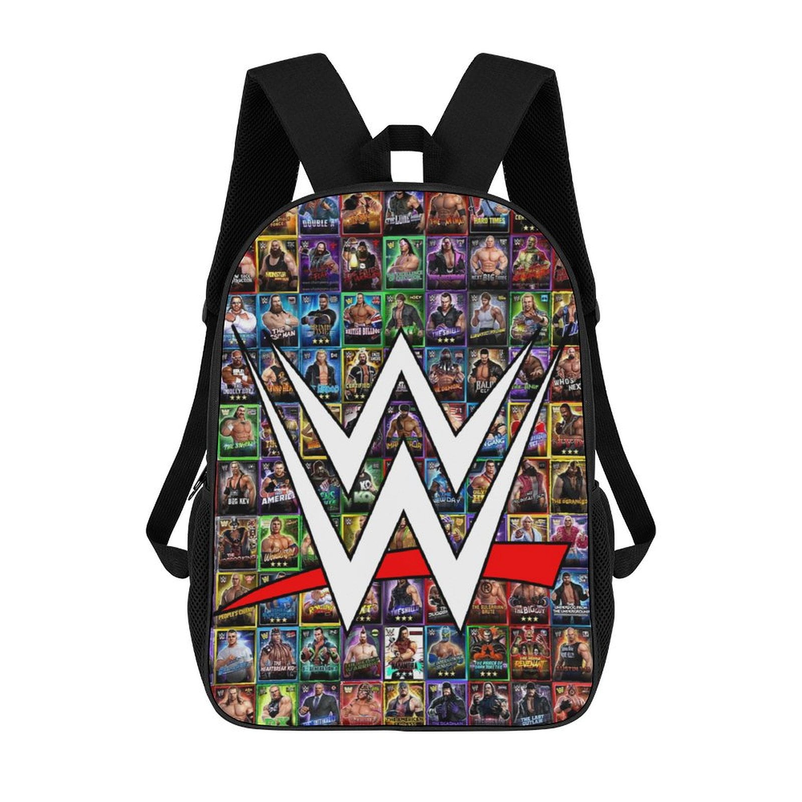 WWE Backpack 17 Inch Bookbag Casual Daypack Travel Backpacks for Work ...