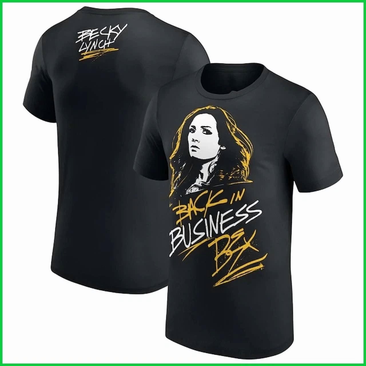 WWE Becky Lynch Black T-Shirt , Back In Business Bex ,Black Color,Size ...
