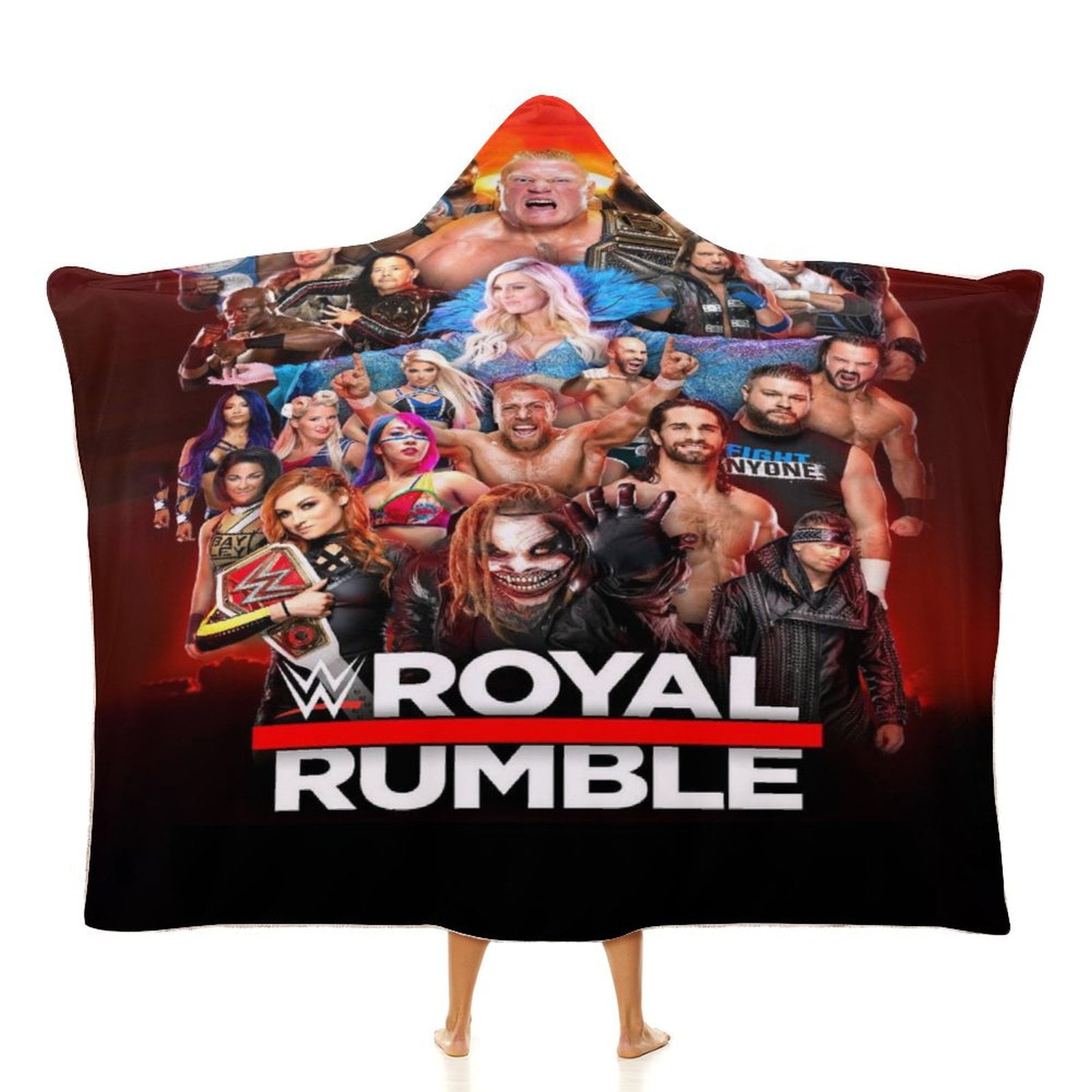 WWE Blanket Wearable Cartoon Cosplay Hoodie Throw Blanket Hooded Cloak ...
