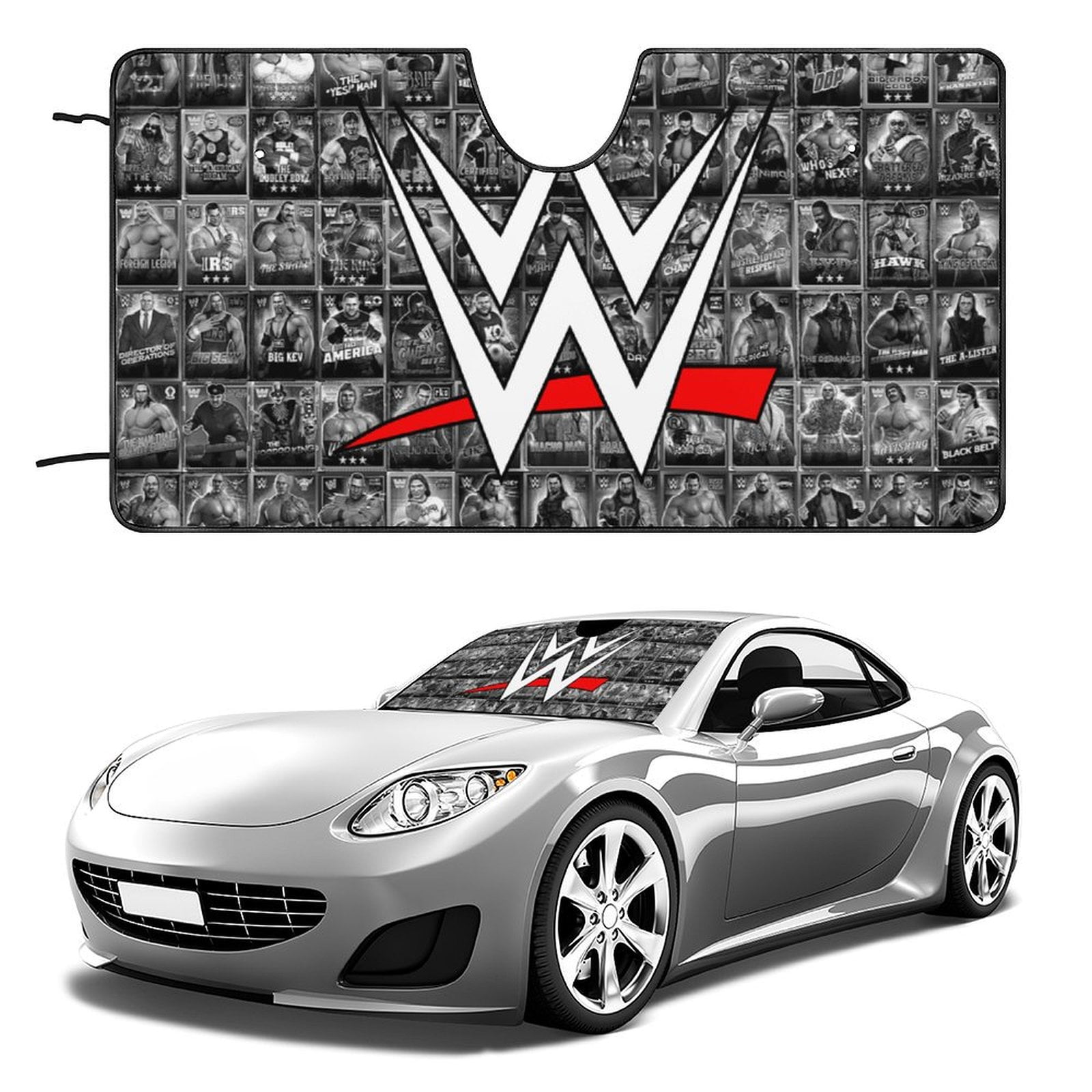WWE Car Windshield Sun Shade - Foldable Windshield Sun Shade, Reflector ...