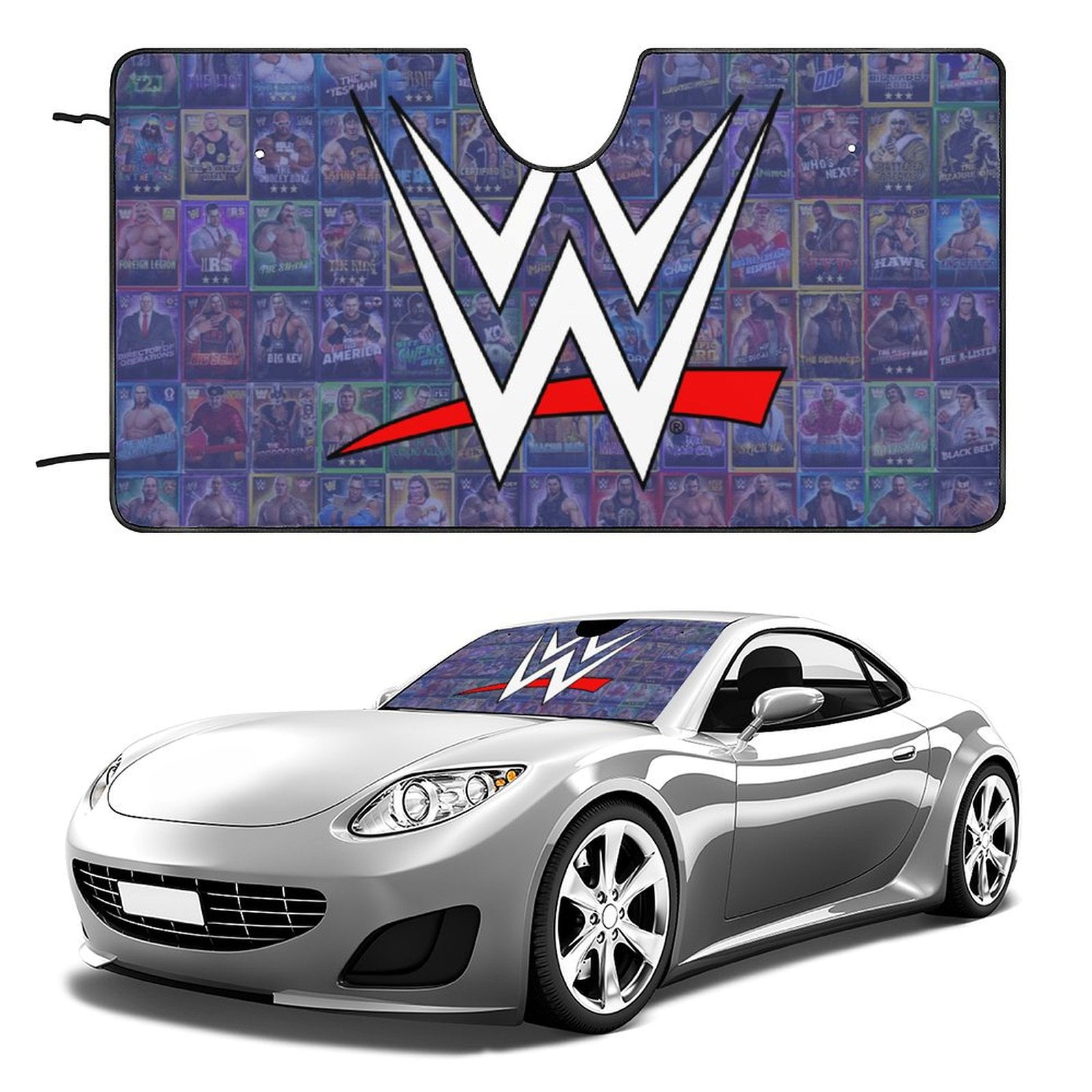 WWE Car Windshield Sun Shade - Foldable Windshield Sun Shade, Reflector ...