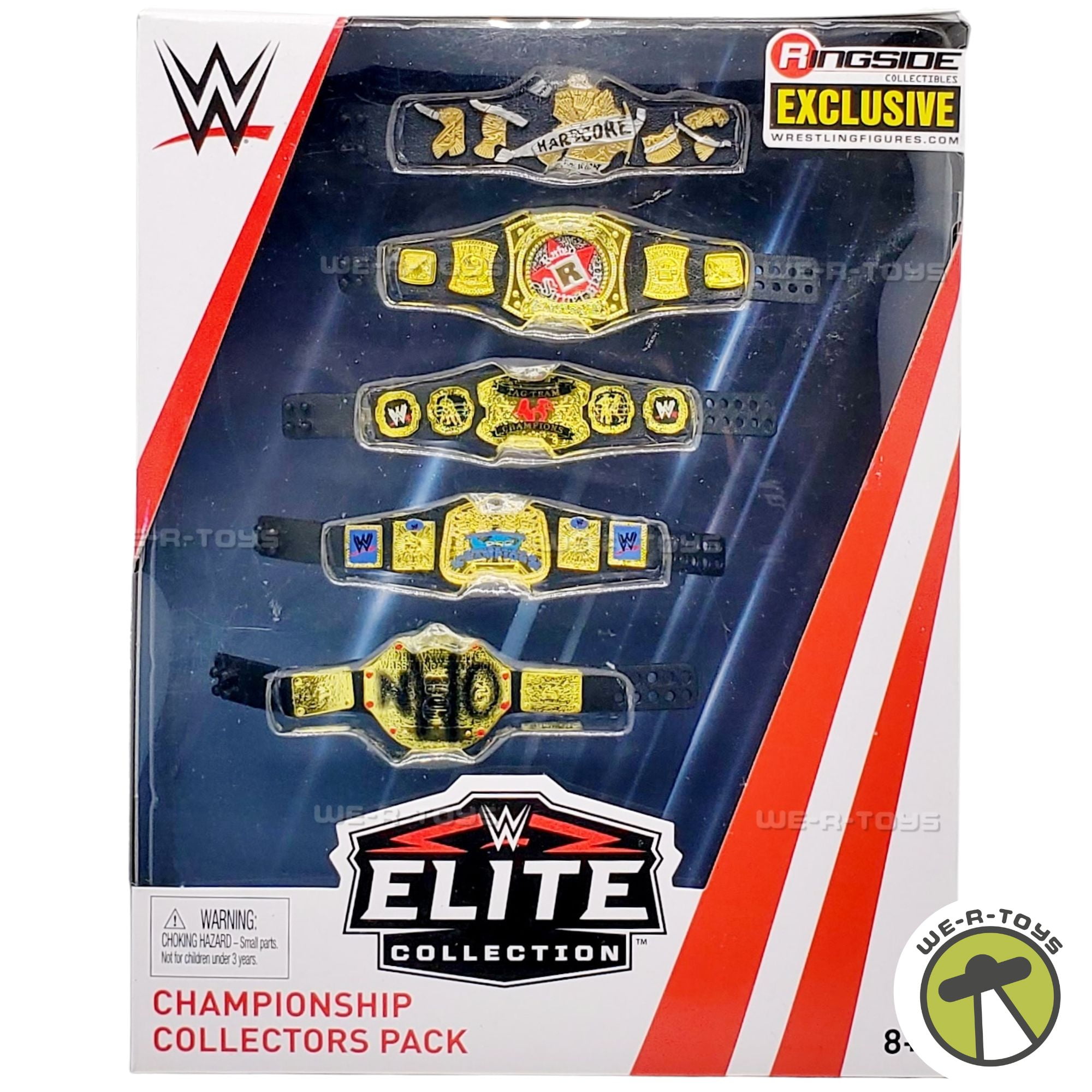 WWE Championship Collectors Five Belt Pack Action Figure Accessories ...