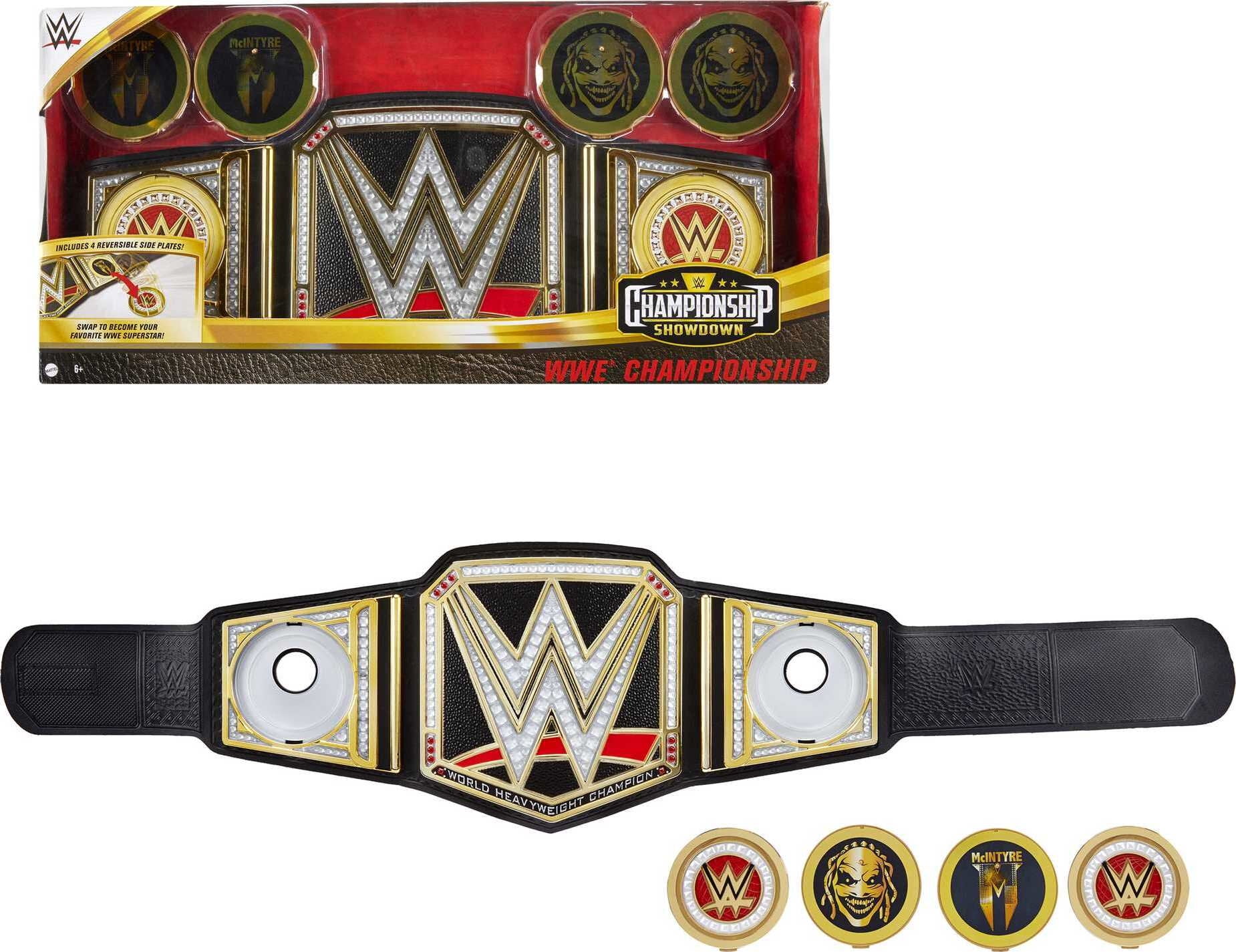 WWE Championship Showdown Deluxe Role Play Title, 4 Swappable Side ...