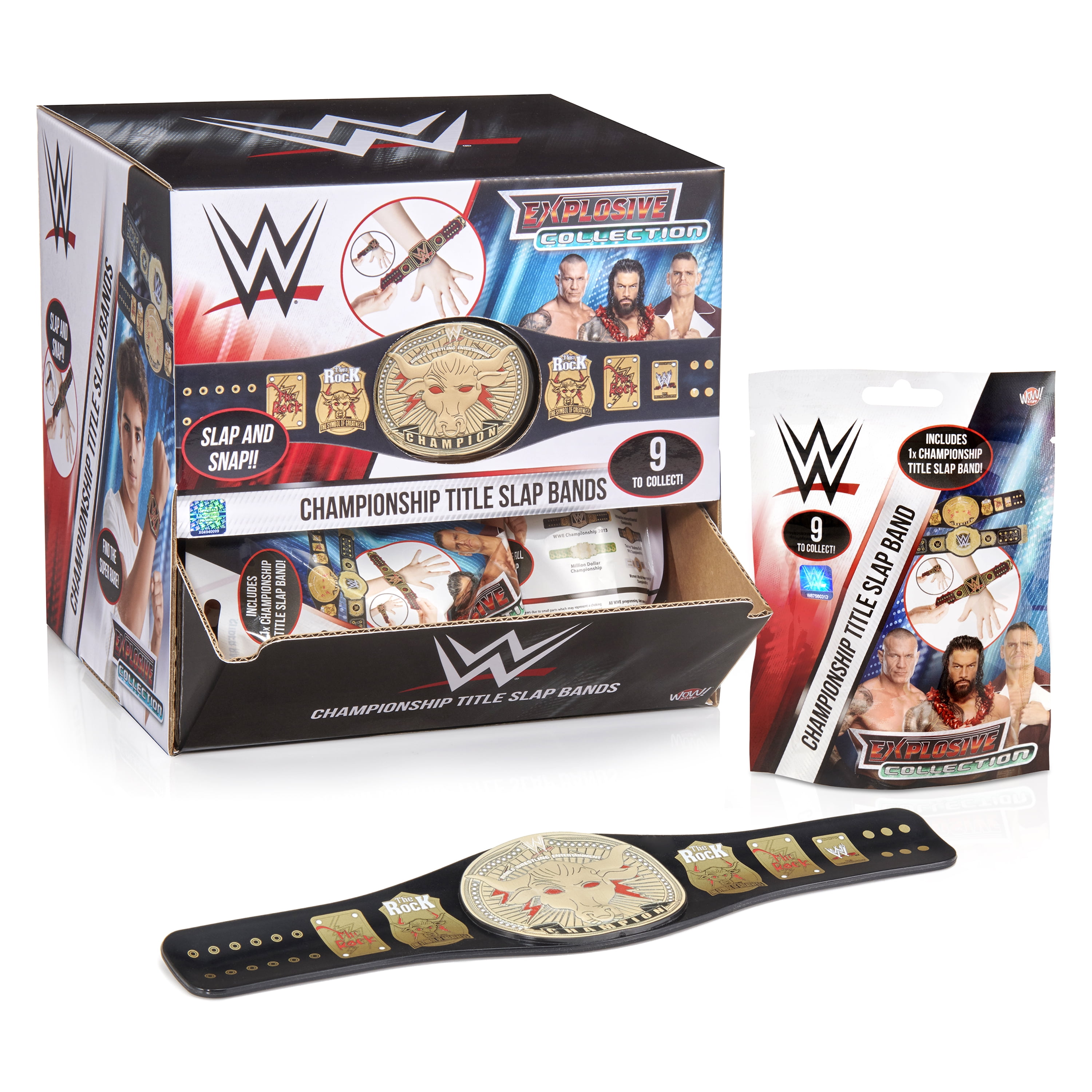 WWE Championship Title Slap Bands - Series 2 Action Figure Blind Bag ...