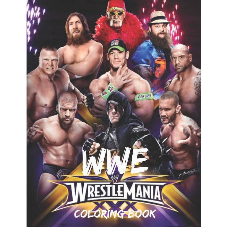 wwe coloring pages of wrestlemania