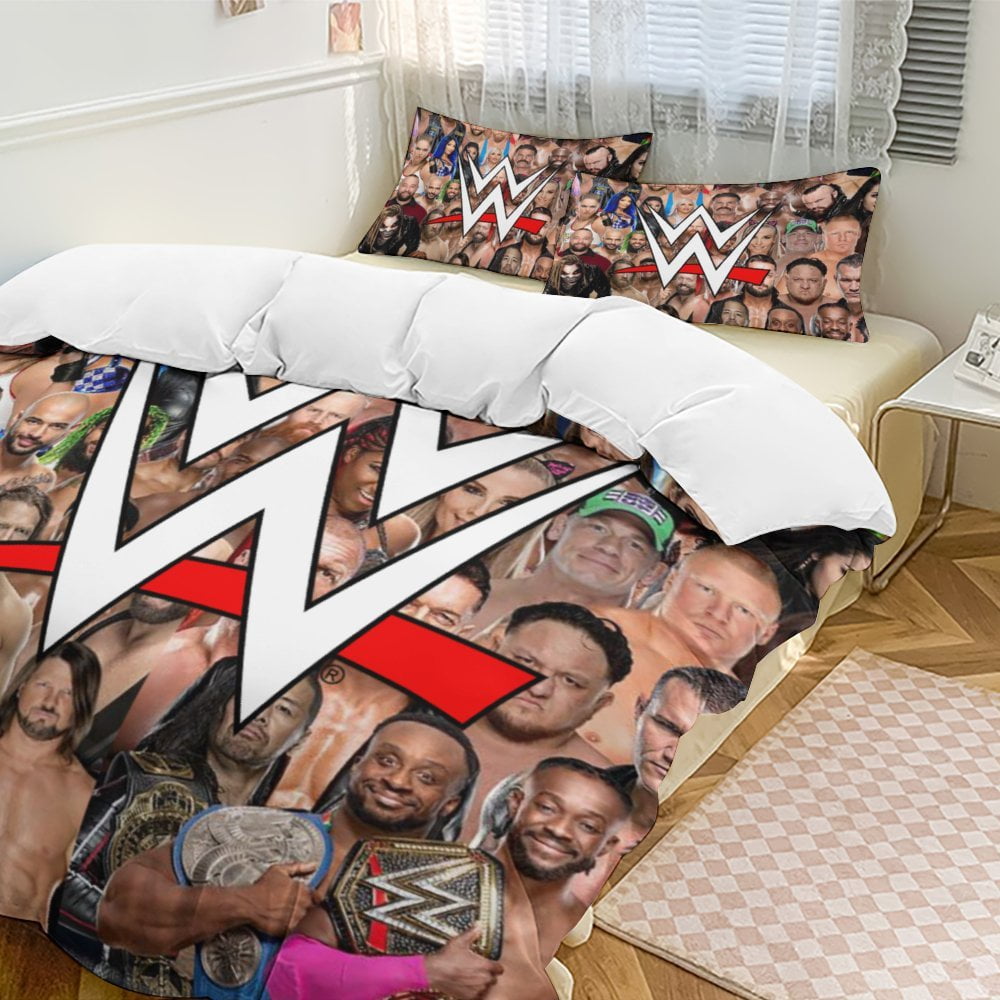 WWE Duvet Cover Set 3-Piece Bedding Set Soft Warm And Comfortable Soft ...