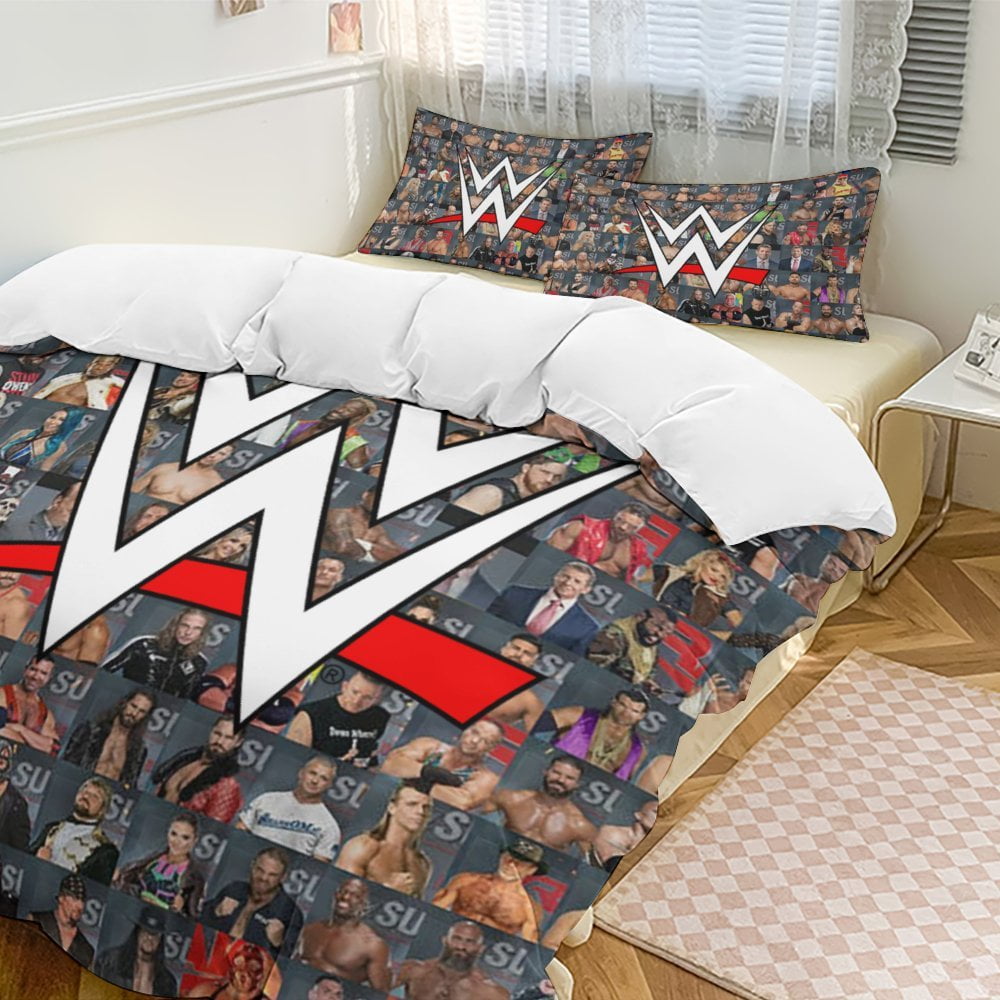 WWE Duvet Cover Set 3-Piece Bedding Set Soft Warm And Comfortable Soft ...